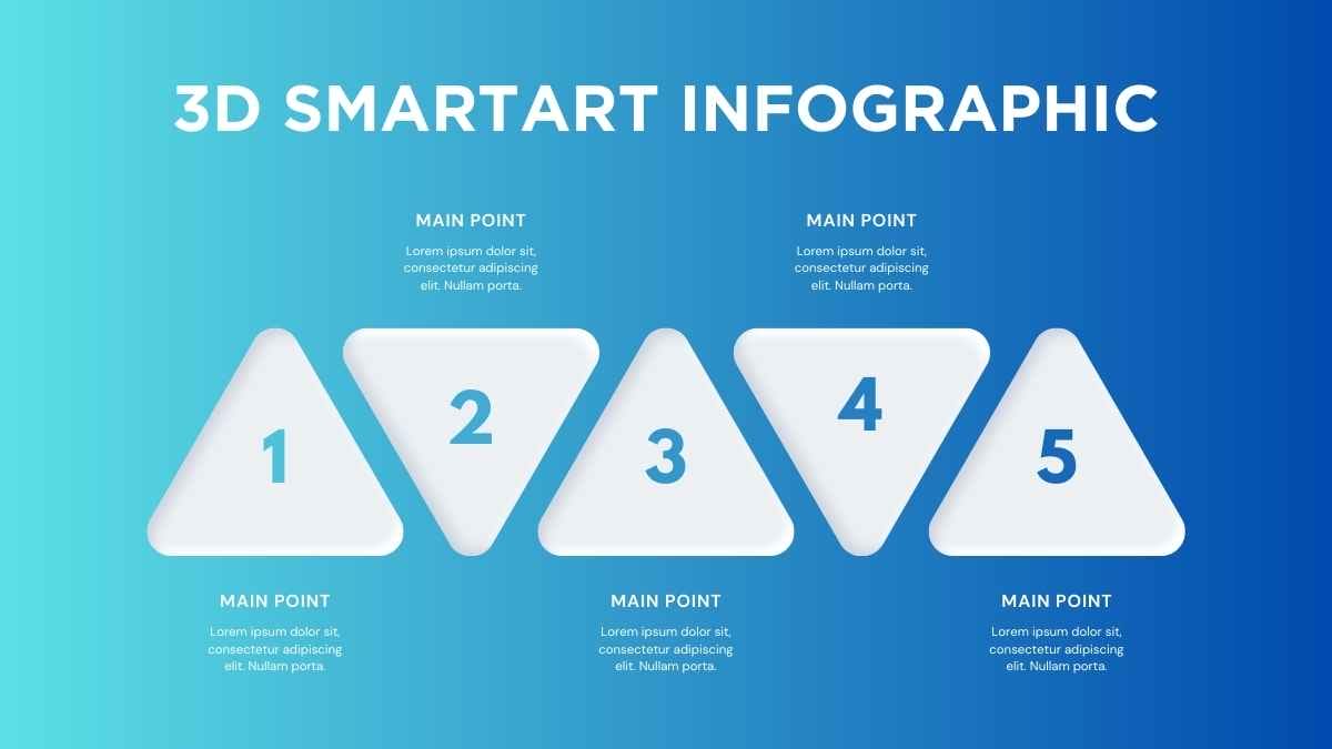 Infografis SmartArt 3D Dasar - Template Presentasi Gratis - SlidesCarnival