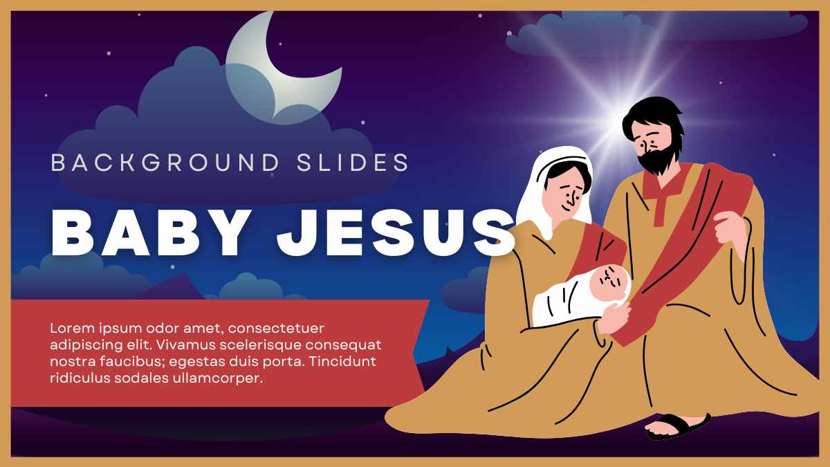 Background Slide Bayi Yesus Ilustrasi Lucu - Template Presentasi Gratis - SlidesCarnival
