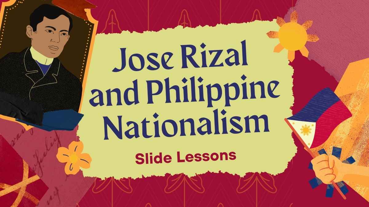 Ilustrasi Jose Rizal dan Nasionalisme Filipina - Template Presentasi Gratis - SlidesCarnival