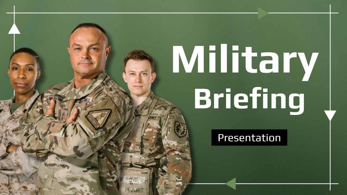 Briefing Militer Minimalis - Template Presentasi Gratis - SlidesCarnival