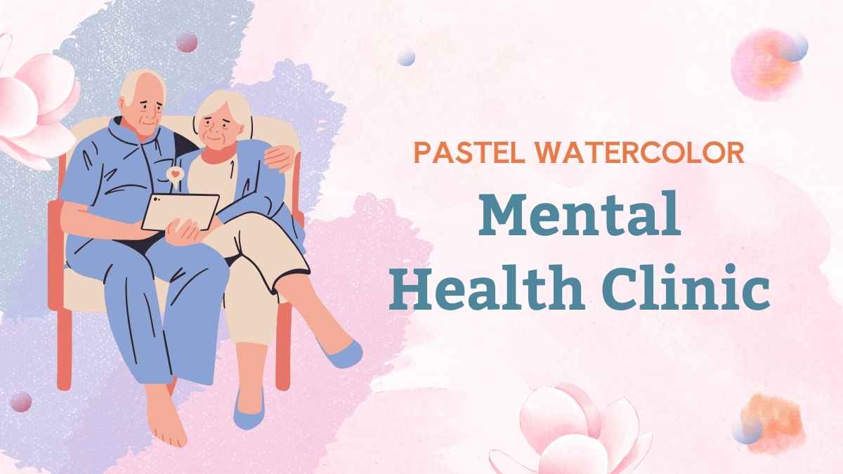 Slide Klinik Kesehatan Mental Watercolor Pastel - Template Presentasi ...