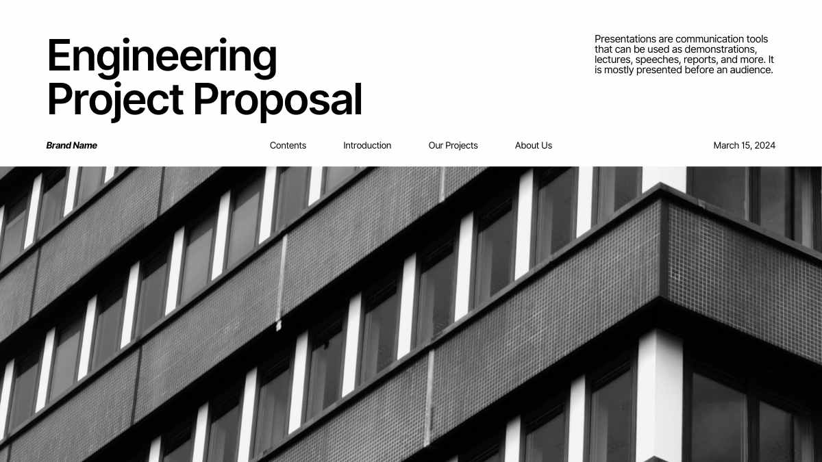 Slide Proposal Proyek Teknik Sederhana - Template Presentasi Gratis - SlidesCarnival