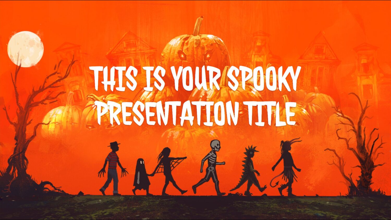 Slide Halloween Trick or Treat - Template Presentasi Gratis ...