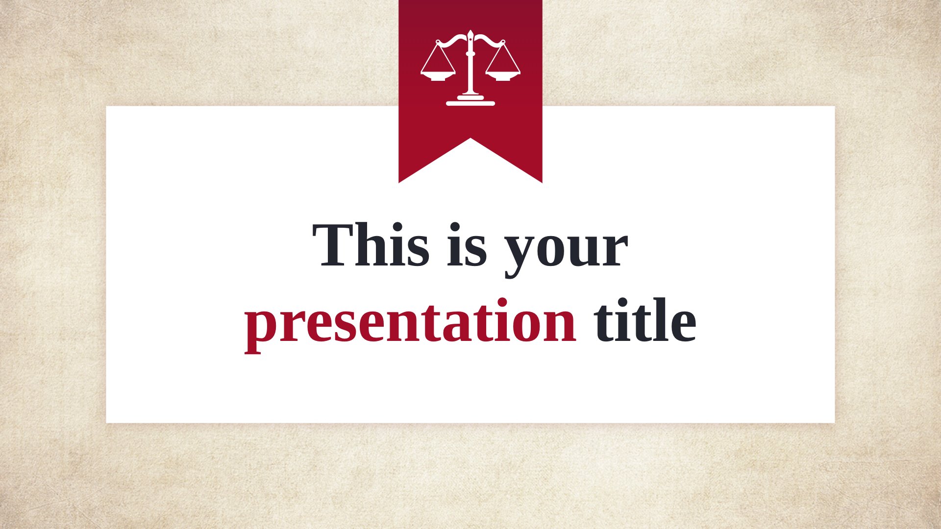 El diseño formal y serio de esta plantilla de presentación gratuita le ...
