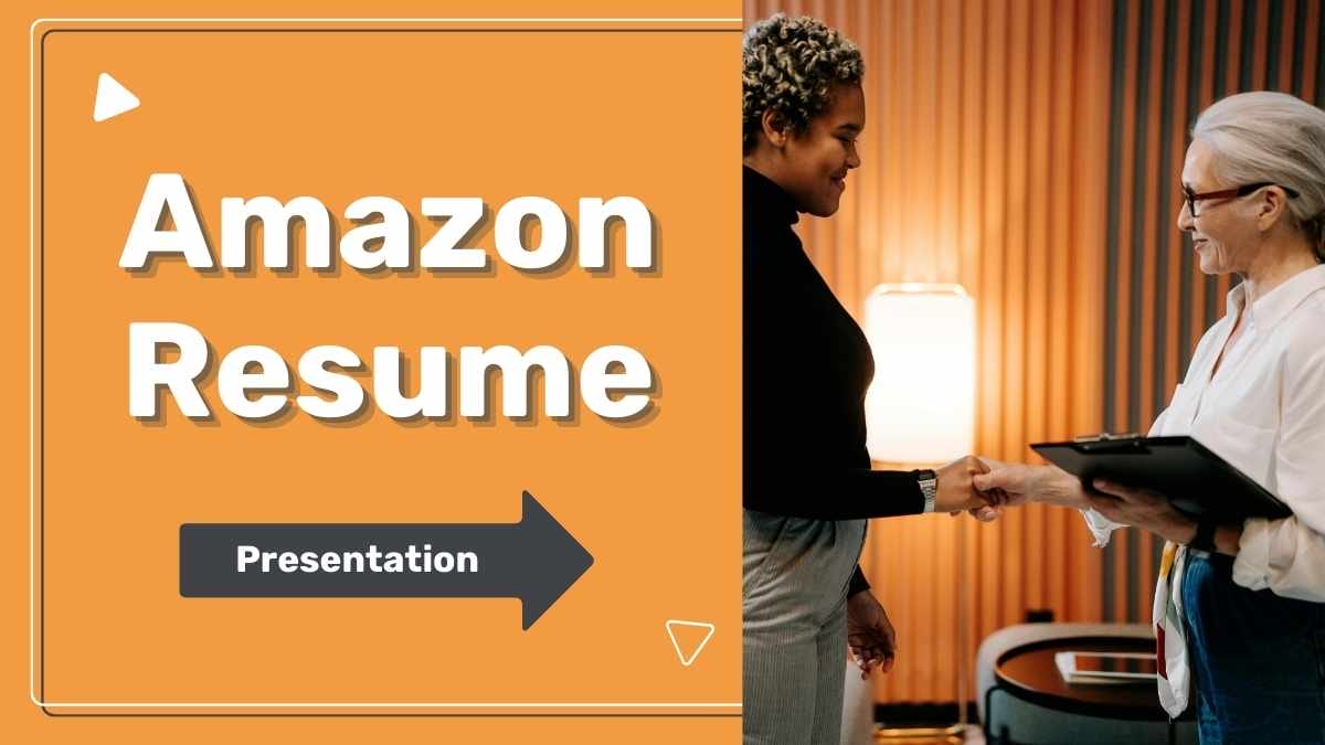 Resume Amazon Dasar - Template Resume Gratis - SlidesCarnival