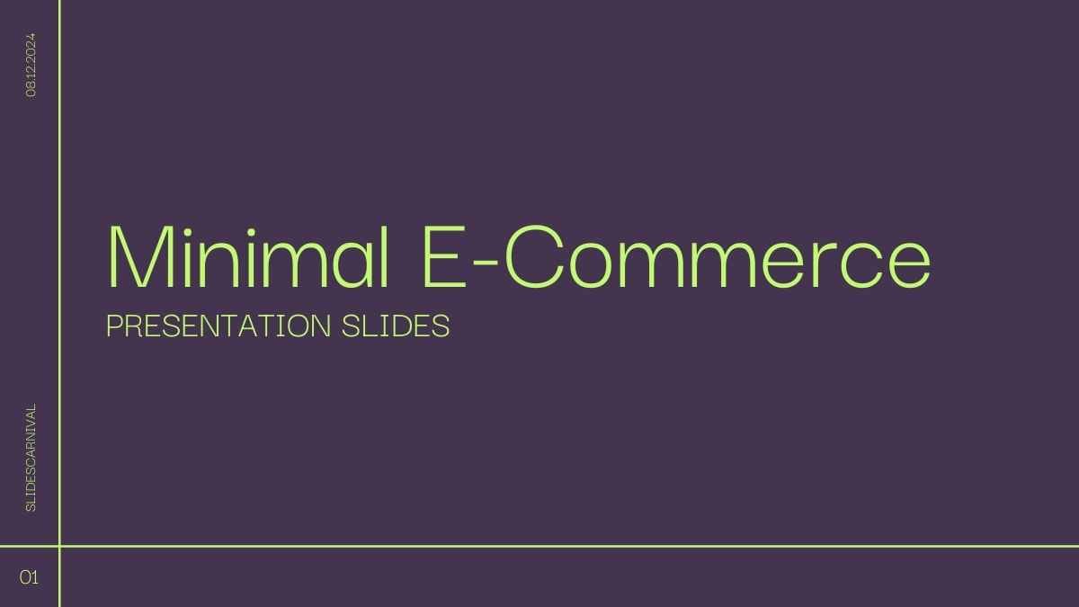 Slide E-Commerce Minimalist Bold - Template Presentasi Gratis ...
