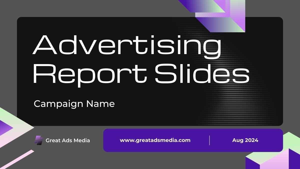Slide Laporan Iklan Modern Bold - Template Presentasi Gratis ...