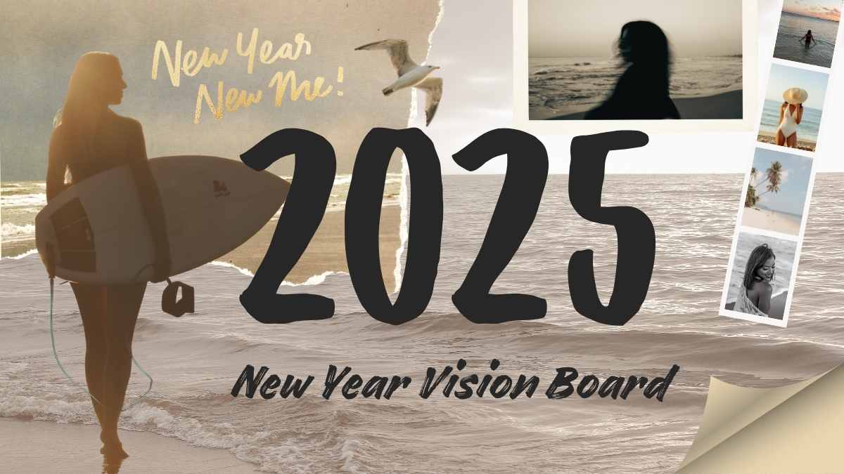 Papan Visi Tahun Baru 2025 - Template Collage Gratis - SlidesCarnival