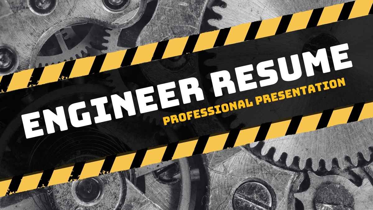 Ingin tampil profesional dan menonjol saat melamar pekerjaan? Template slide resume insinyur ...