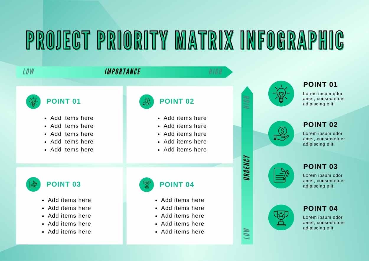 Matriks Prioritas Proyek Corporate Infografis - Template Presentasi ...