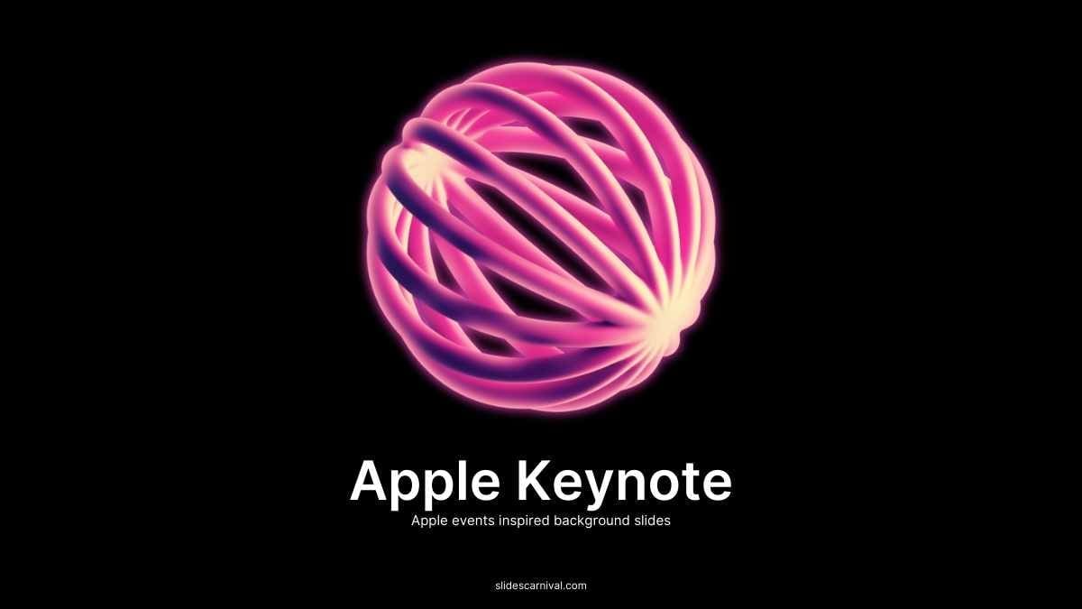 Slide Keynote Acara Apple Modern Gelap - Template Presentasi Gratis ...