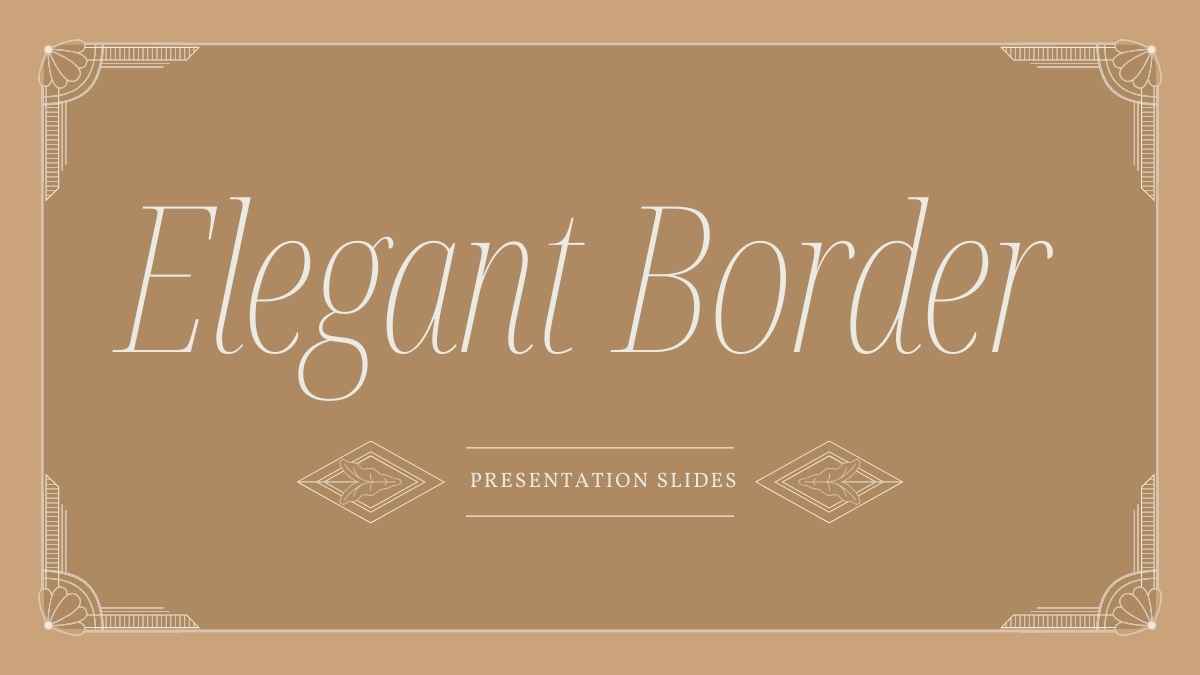 Slide dengan Bingkai Elegan - Template Presentasi Gratis - SlidesCarnival