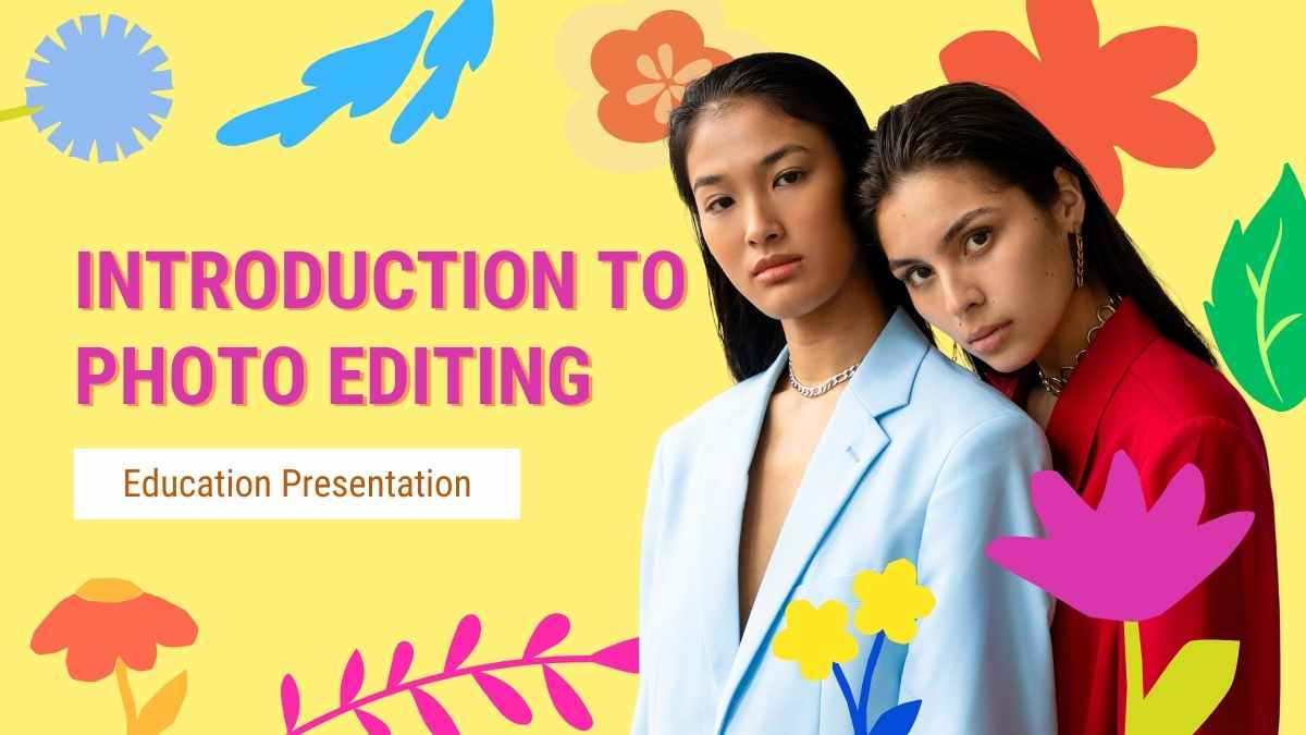 Pelajaran Edit Foto Bunga Kuning - Template Presentasi Gratis ...