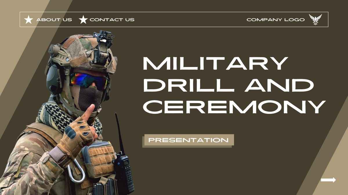 Slide Pelatihan dan Upacara Militer Geometris - Template Presentasi ...