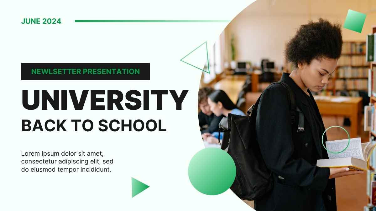 Buletin Kembali ke Sekolah dengan Desain Geometris - Template ...