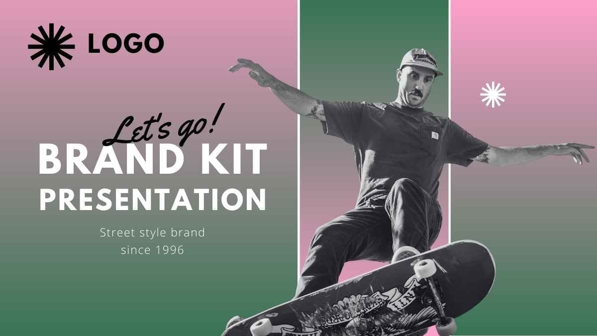 Template kit branding gradasi minimalis gratis