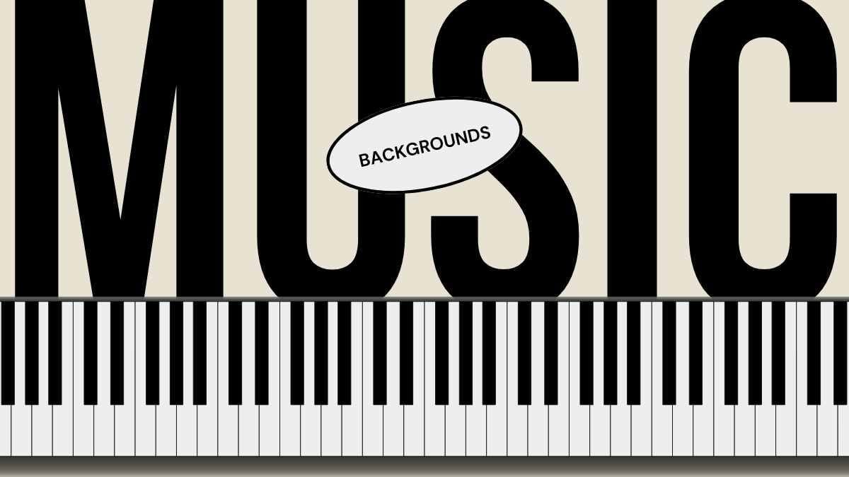 Background Musik dengan Ilustrasi - Template Presentasi Gratis ...