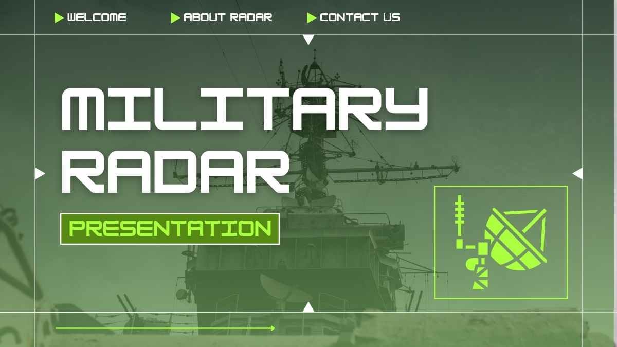 Slide Background Radar Militer Neon - Template Presentasi Gratis ...
