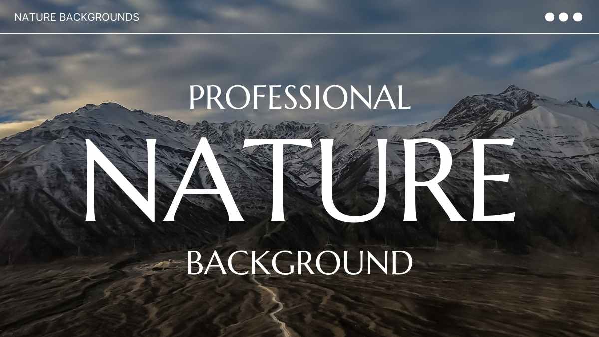 Background Professional Bertema Alam - Template Presentasi Gratis ...