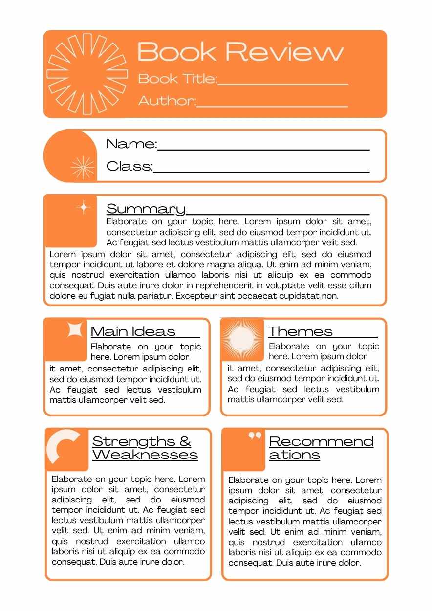 Worksheet Review Buku Sederhana - Template Worksheet Gratis ...