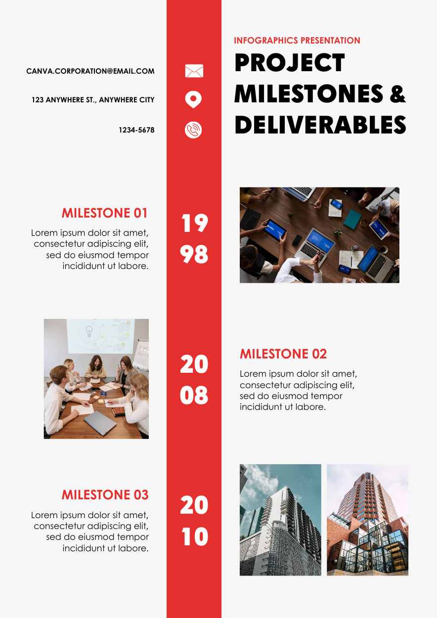 Infografis Milestone Proyek Sederhana - Template Infografis Gratis ...