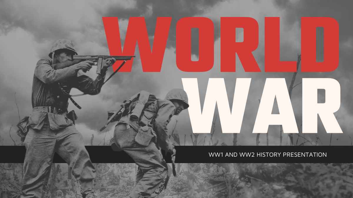 Slide Simple Perang Dunia I dan II - Template Presentasi Gratis ...