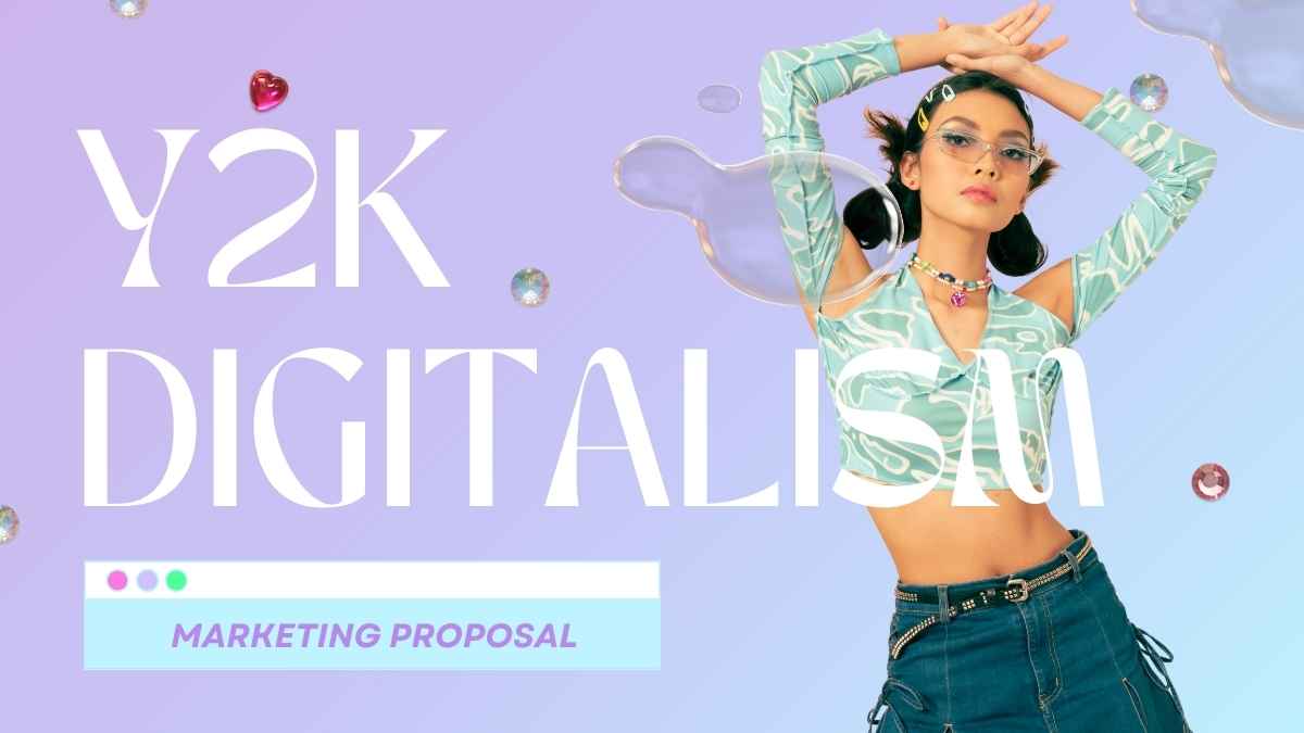 Proposal Pemasaran Digital Y2K Gradien Ungu - Template Presentasi ...