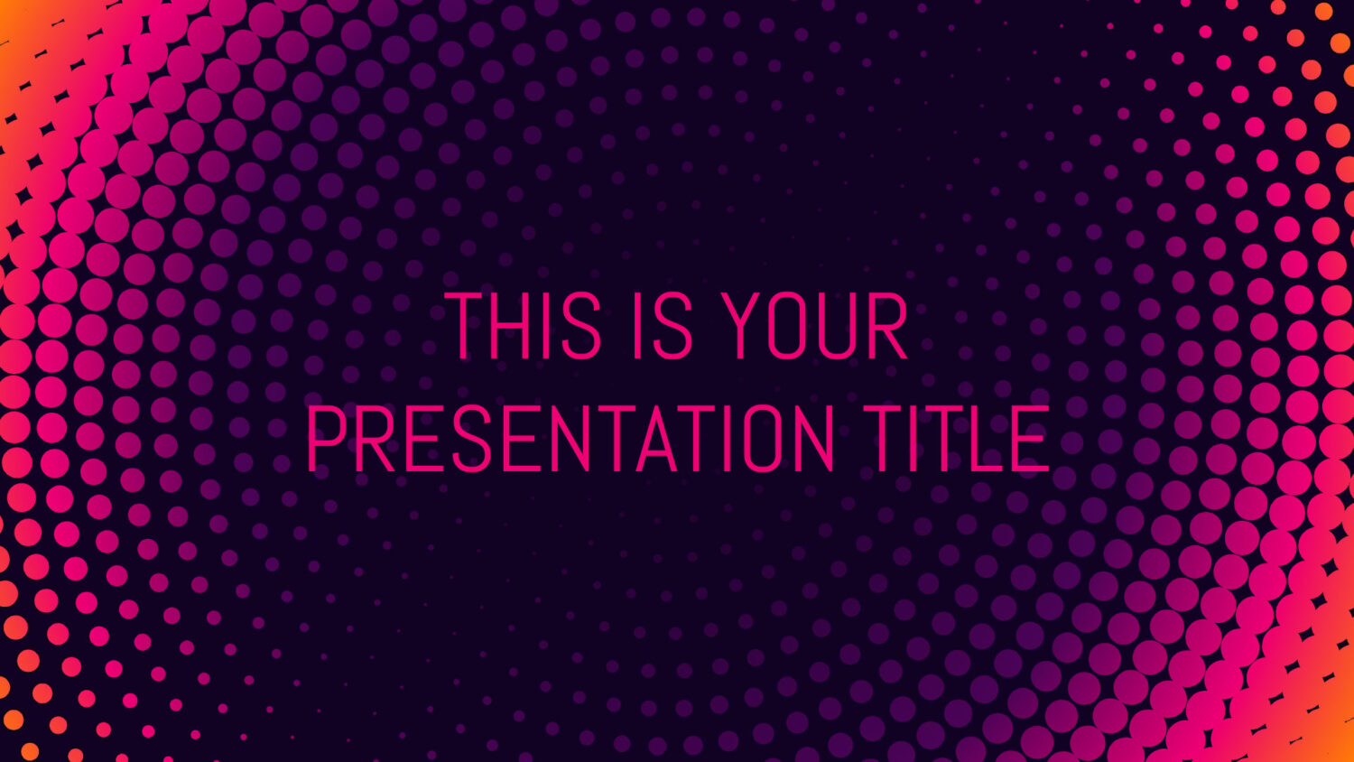 Slide Halftone Hangat - Template Presentasi Gratis - SlidesCarnival
