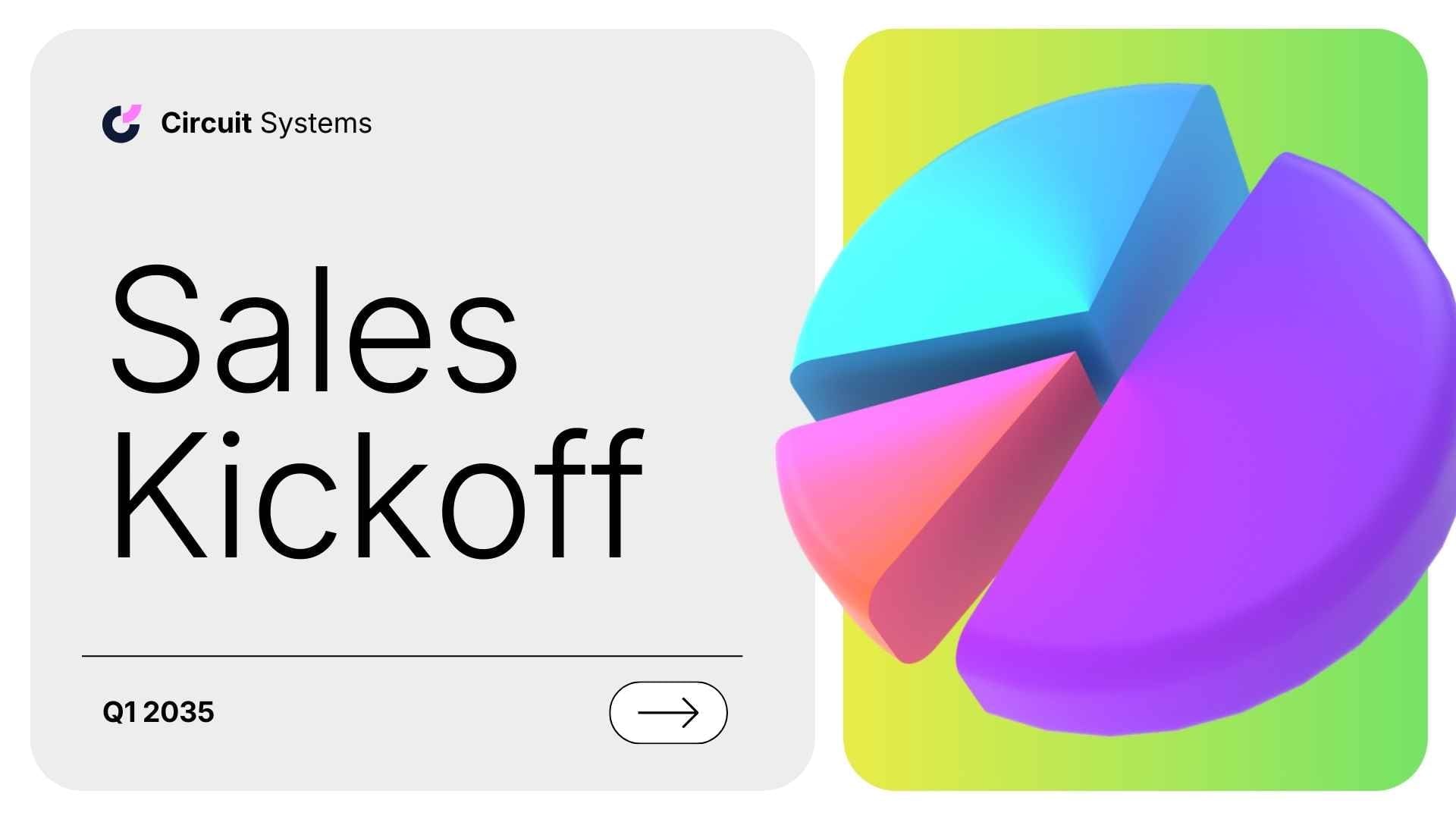 Template Slide Kickoff Penjualan Gratis