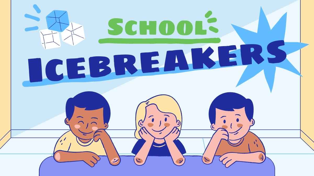 Quebra-gelos Ilustrativos para Escolas. Modelo Grátis para PPT e Google ...