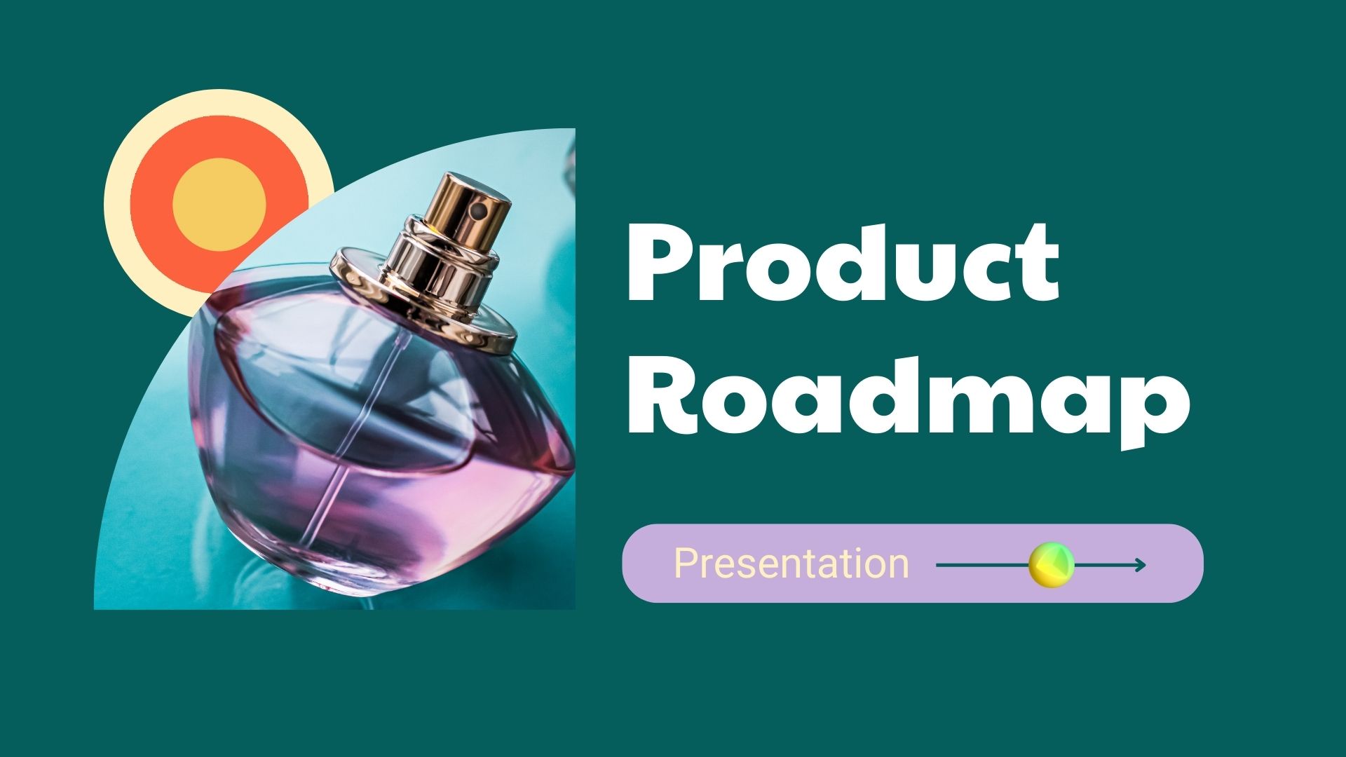 Roadmap de produto: template de slides grátis