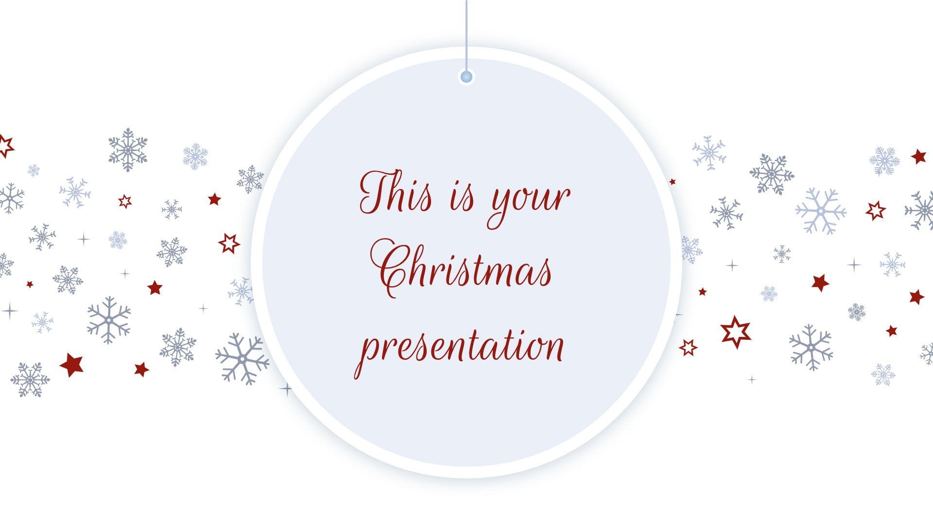 Natal Branco Elegante. Template Gratuito para PPT e Google Slides ...
