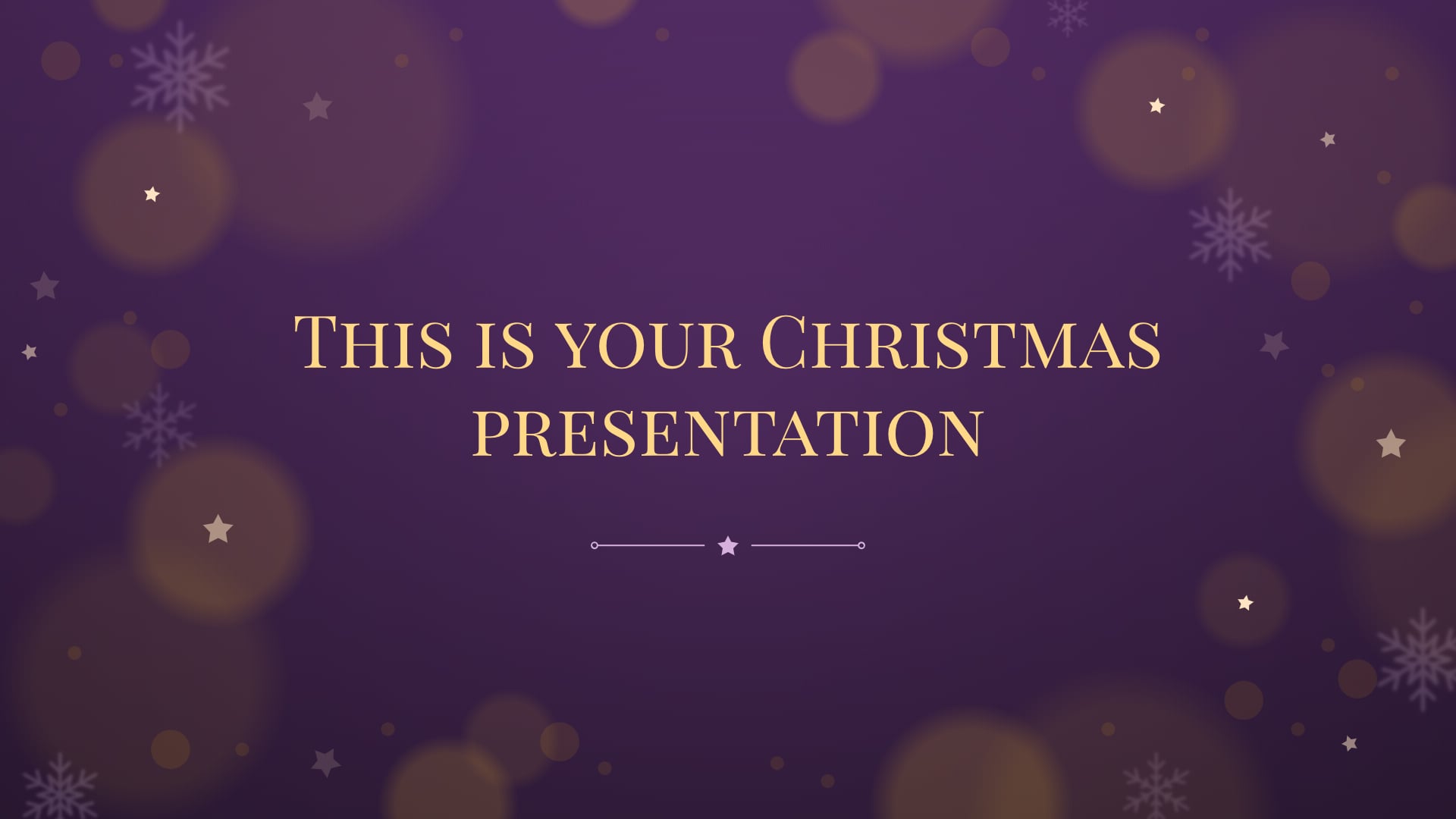 Natal Estrelado. Modelo Gratuito de PPT & Google Slides — SlidesCarnival