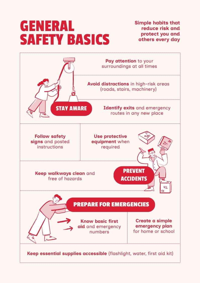 Template de infográfico de segurança geral grátis