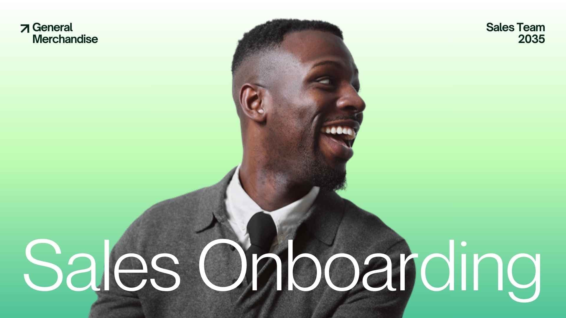 Template de slides de onboarding de vendas | premium