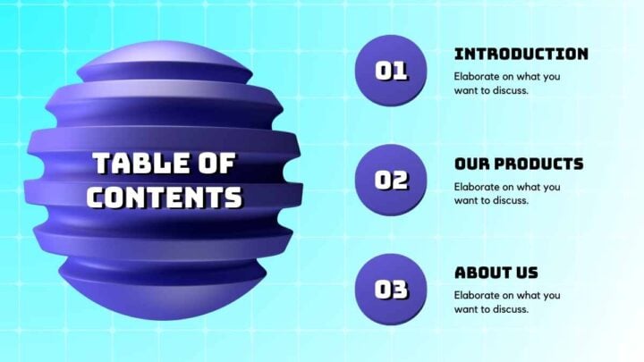 3D Memphis Agenda Project Proposal. Presentation Template — SlidesCarnival