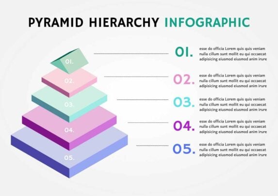 3D Pyramid Hierarchy Infographic. Slides Template — SlidesCarnival