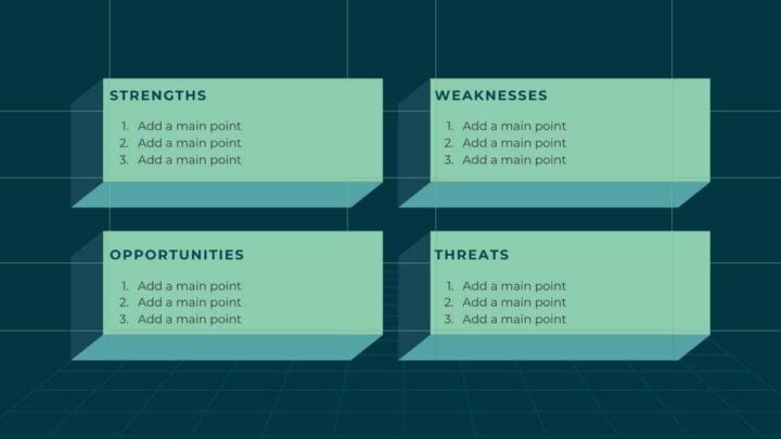 3D SWOT Analysis. Free Infographics Template — SlidesCarnival