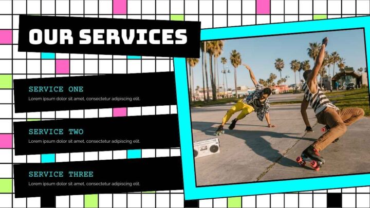 90s Style Portfolio. PPT & Google Slides Template — SlidesCarnival