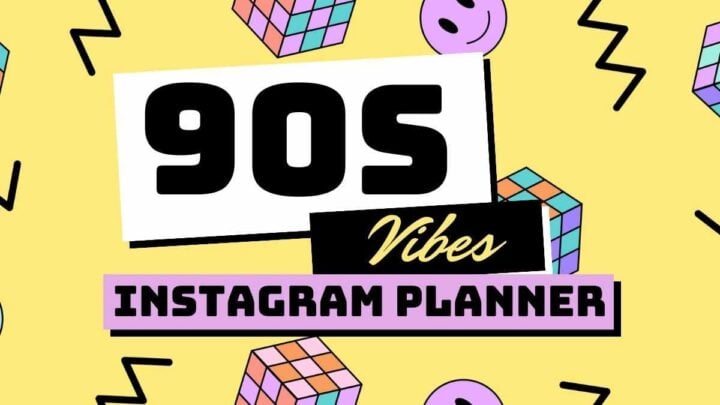 90s Vibes Instagram Planner. PPT & Google Slides Template — SlidesCarnival