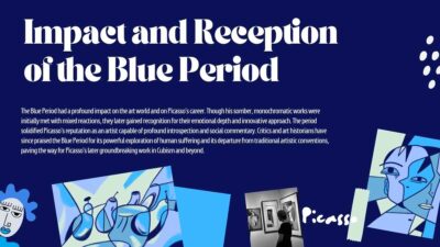 Biography of Pablo Picasso Blue Period . Slides Template — SlidesCarnival