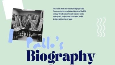 Biography of Pablo Picasso Blue Period . Slides Template — SlidesCarnival