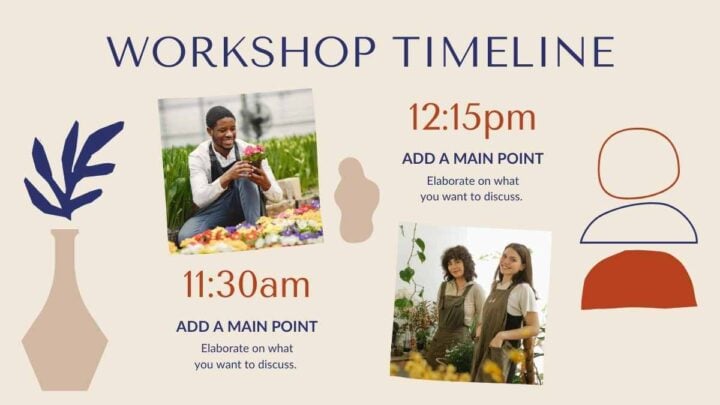 Abstract Floral Arrangement Class. Free PPT & Google Slides Template ...