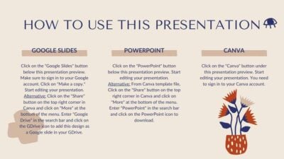 Abstract Floral Arrangement Class. Free PPT & Google Slides Template ...