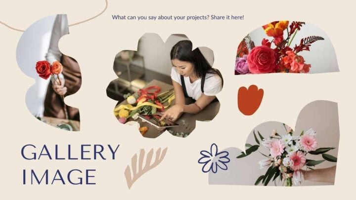 Abstract Floral Arrangement Class. Free PPT & Google Slides Template ...