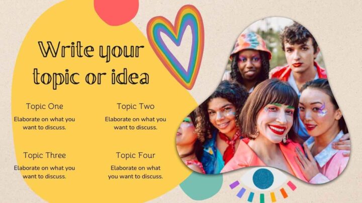 Abstract LGBTQ+ Community Meeting. Free Presentation Template ...