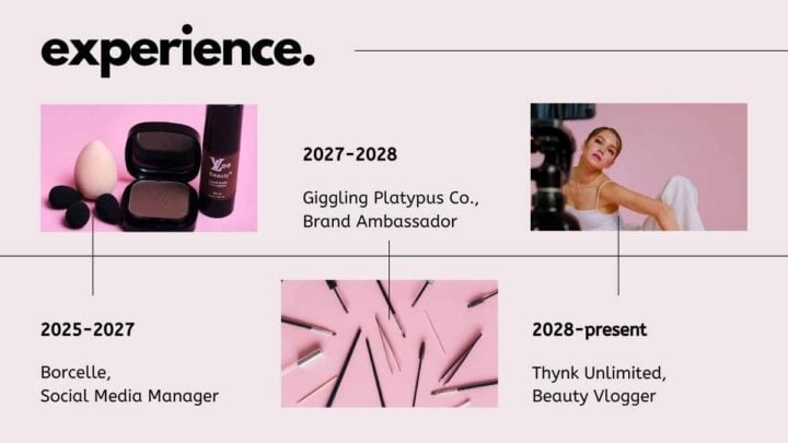 Aesthetic Beauty Vlogger CV. Free PPT & Google Slides Template ...