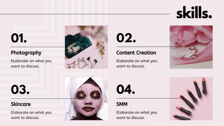 Aesthetic Beauty Vlogger CV. Free PPT & Google Slides Template ...