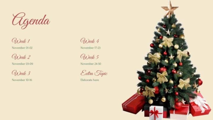 Aesthetic December 2026 Daily Calendar. Free PPT & Google Slides ...