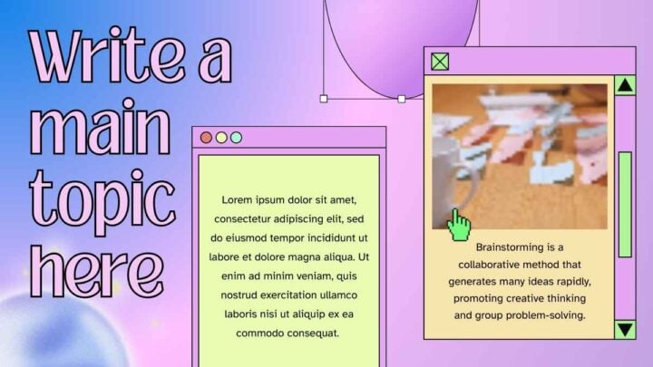 Aesthetic Digitalism Brainstorm. Free Presentation Template ...